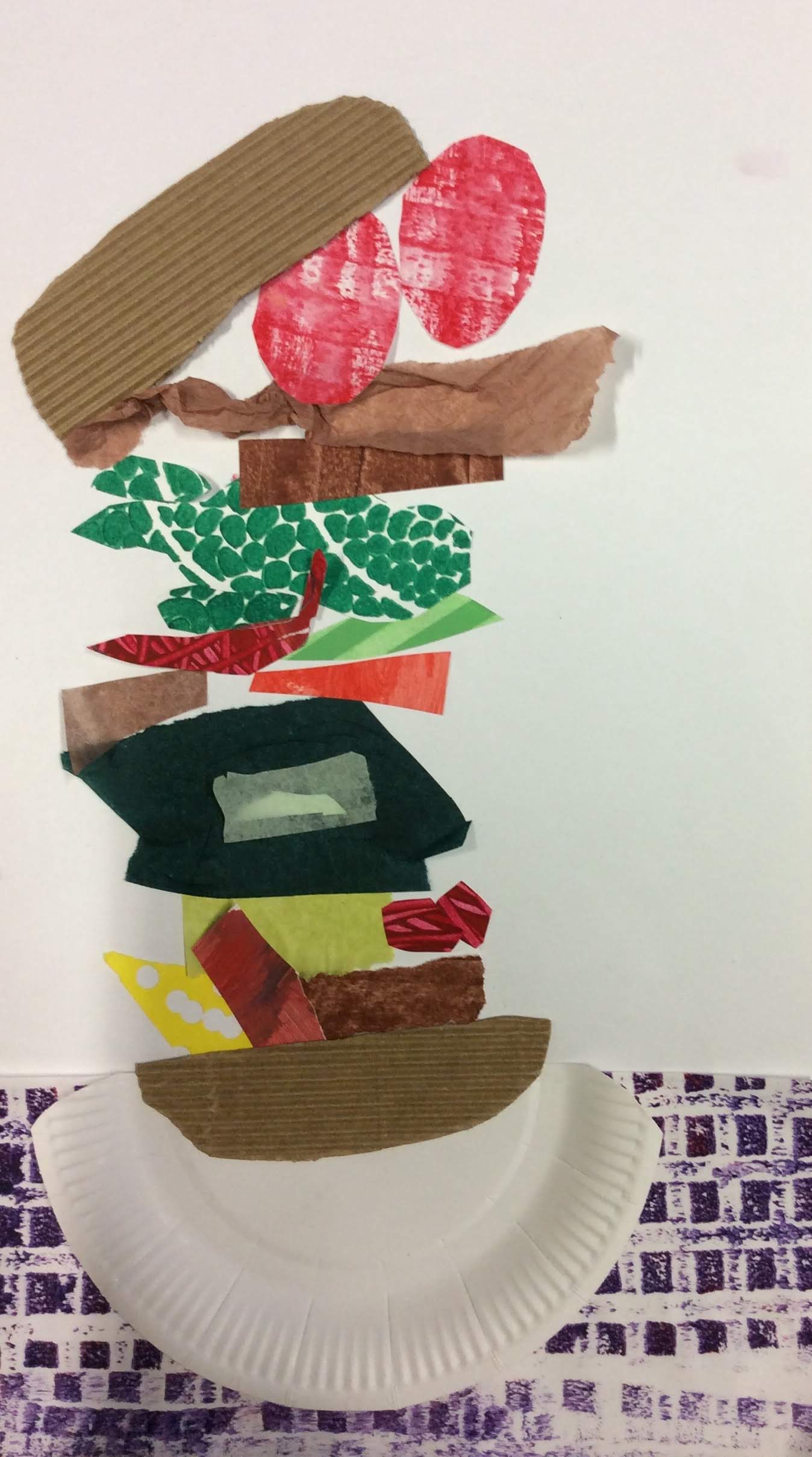 Build a Burger Mixed Media Collage – Yr 1 / 2 - Primary School Art