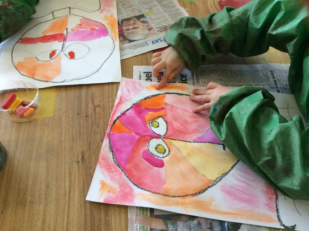 Paul Klee Portrait- warm / cool colours (Art lesson for Prep – Yr1 ...