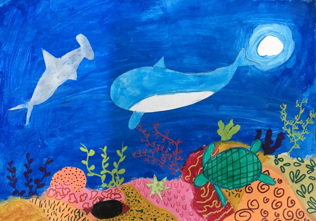 Coral Reef Biome ~ Year 3-4 art lesson - Primary School Art