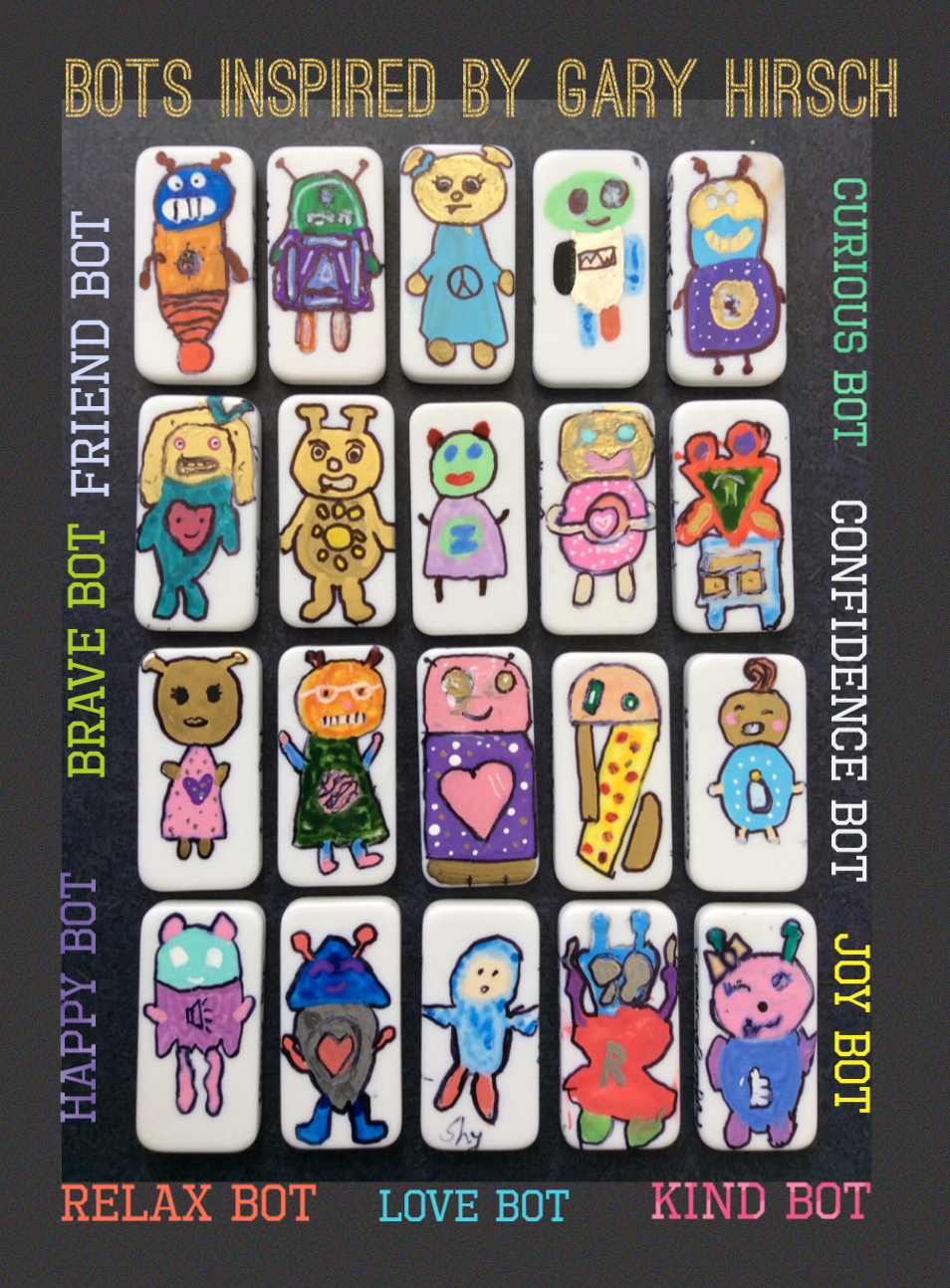 BOTJOY inspired by Gary Hirsch - Primary School Art