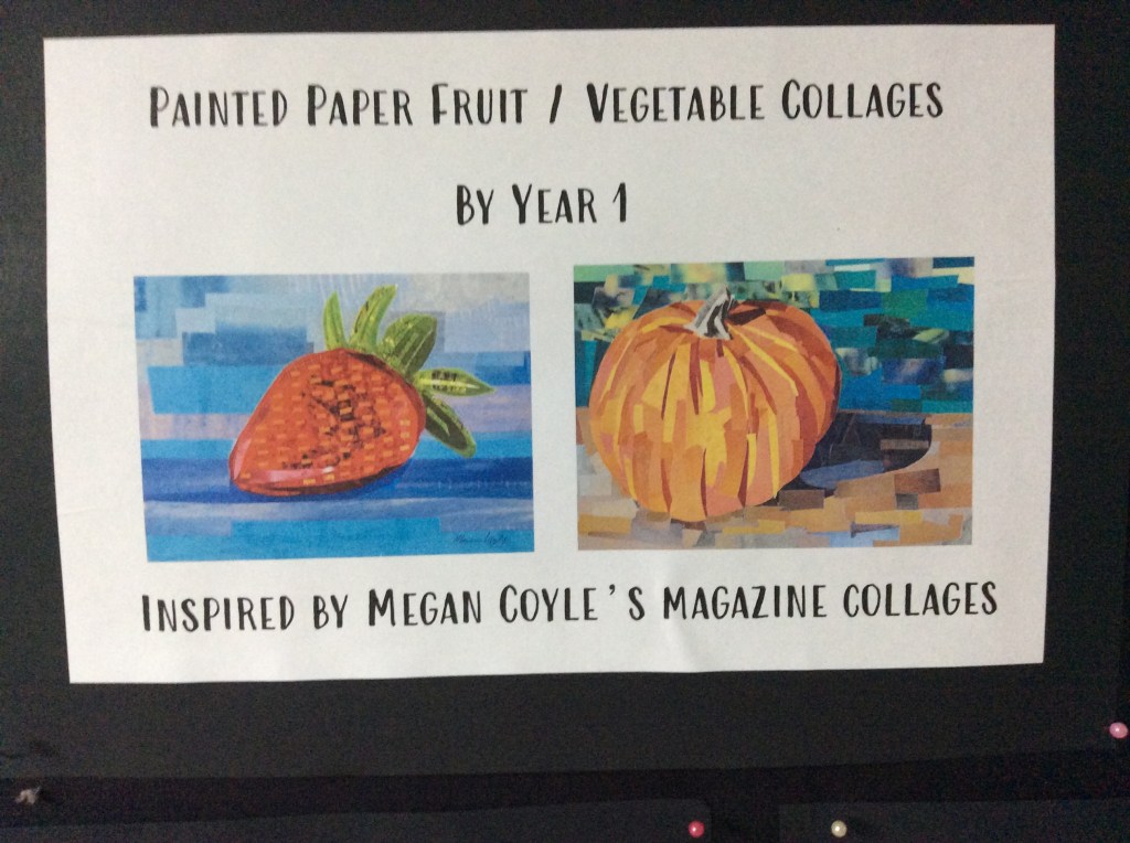 Fruit & Vegetable Collages ~ Year 1 - Primary School Art