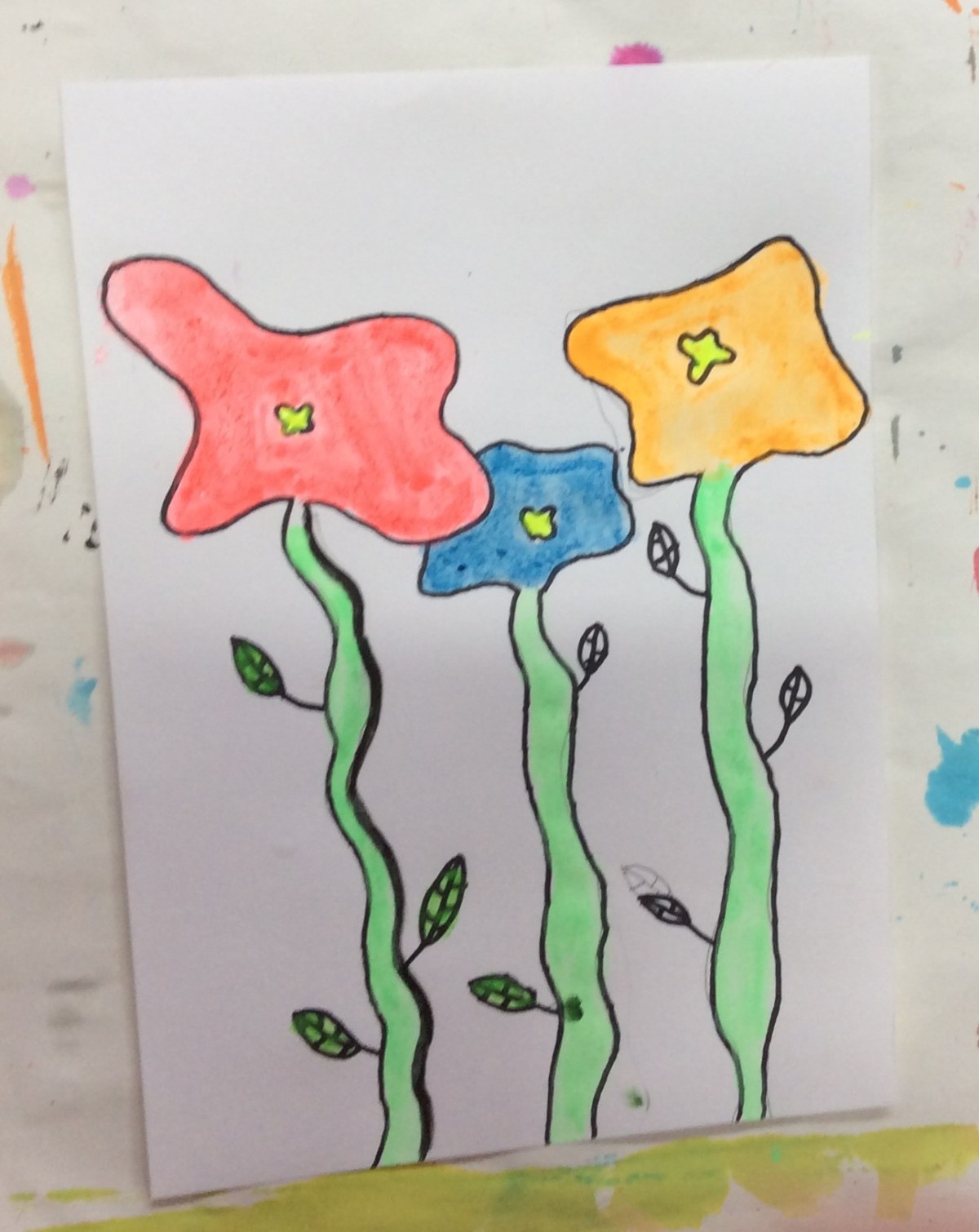 Dotty Flowers~ Yayoi Kusama inspired – Year 5-6 - Primary School Art