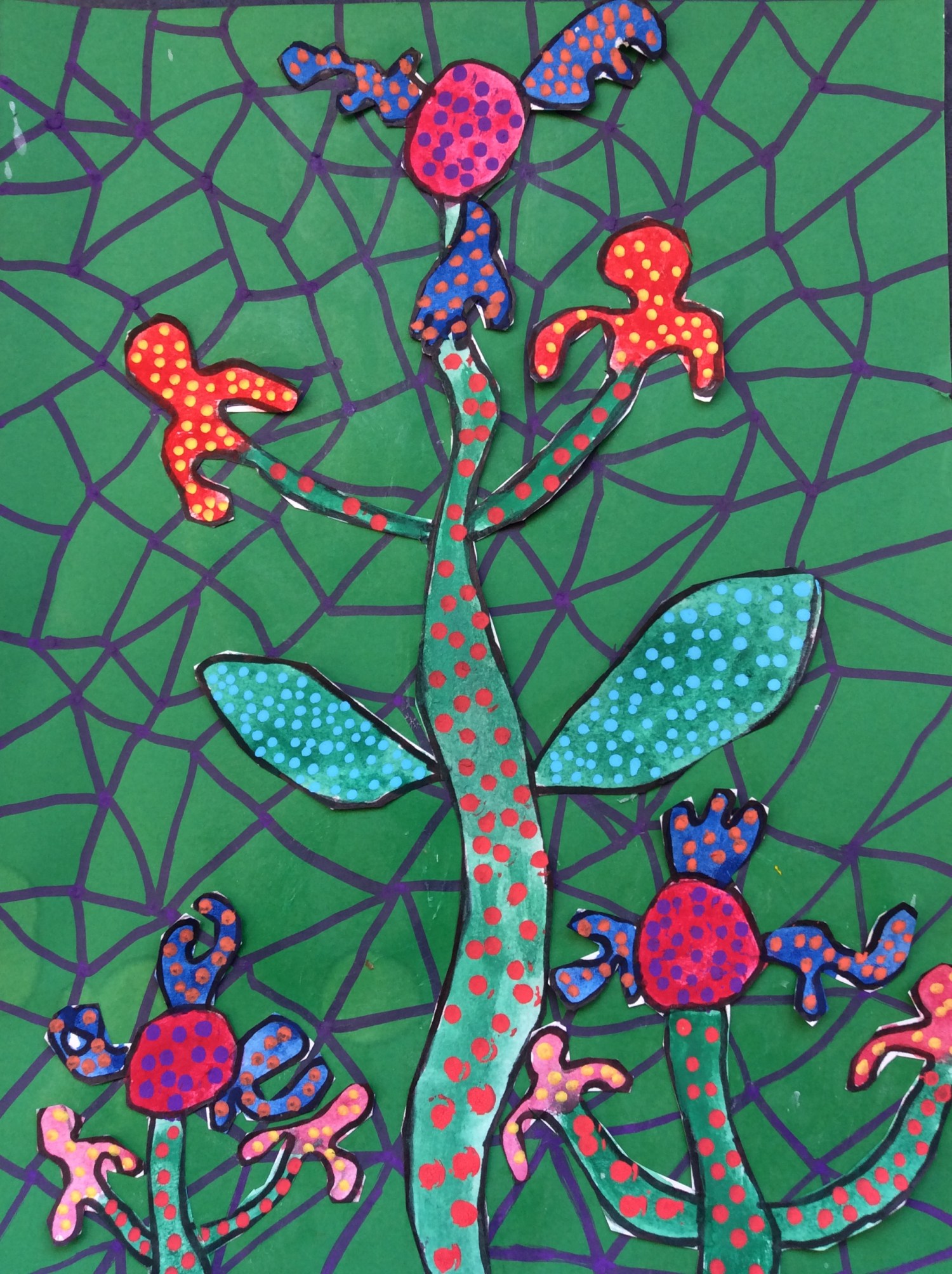 Dotty Flowers~ Yayoi Kusama inspired – Year 5-6 - Primary School Art