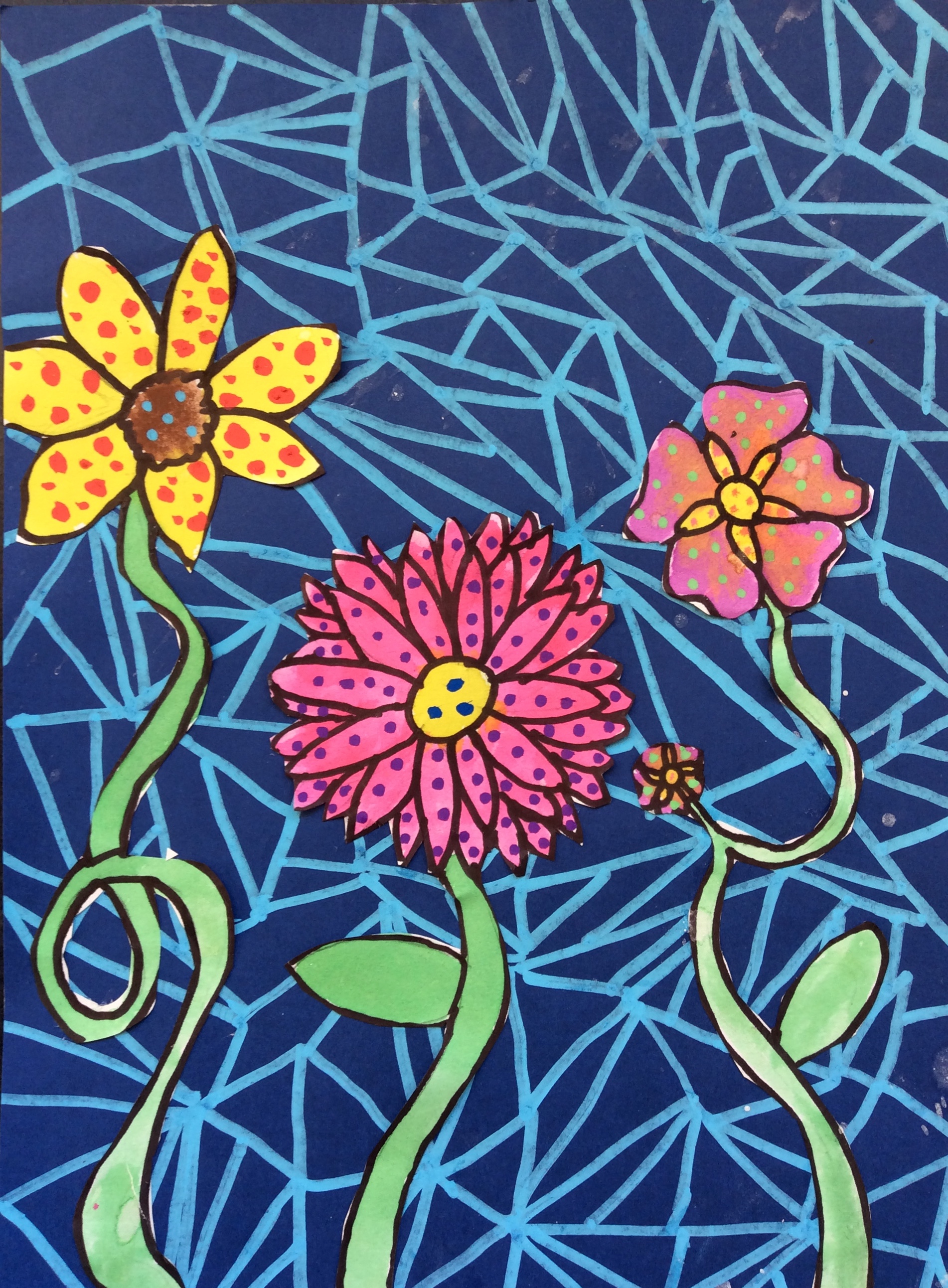 Dotty Flowers~ Yayoi Kusama inspired – Year 5-6 - Primary School Art