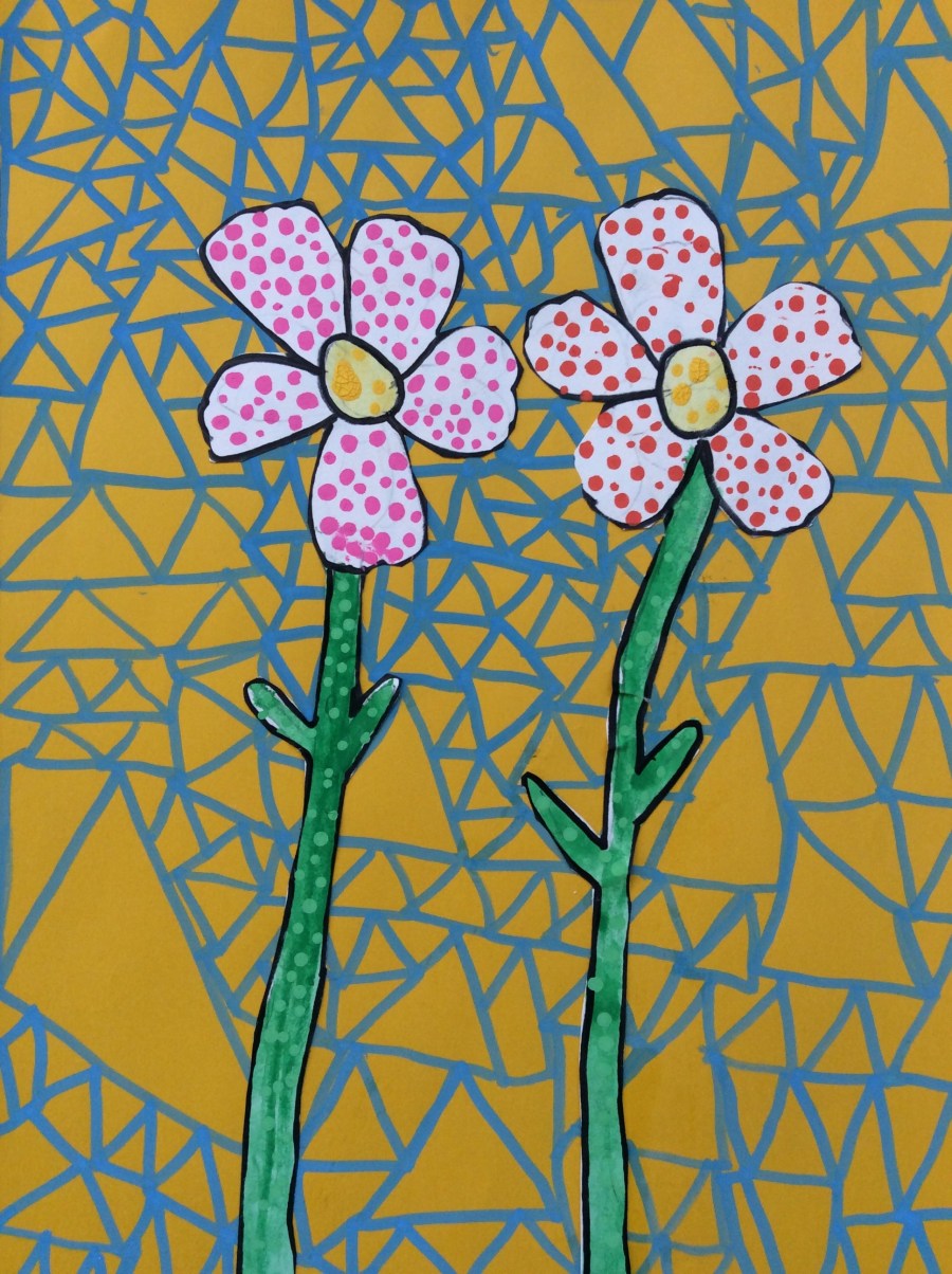 Dotty Flowers~ Yayoi Kusama inspired – Year 5-6 - Primary School Art